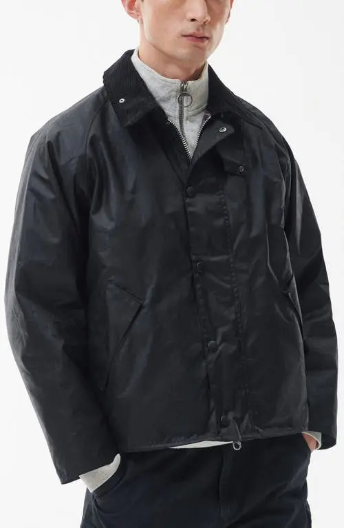 ジャケット・アウター Barbour TRANSPORT 36 waxed cotton black Barbour Barbour OS Transport Wax Jacket | Shopbop