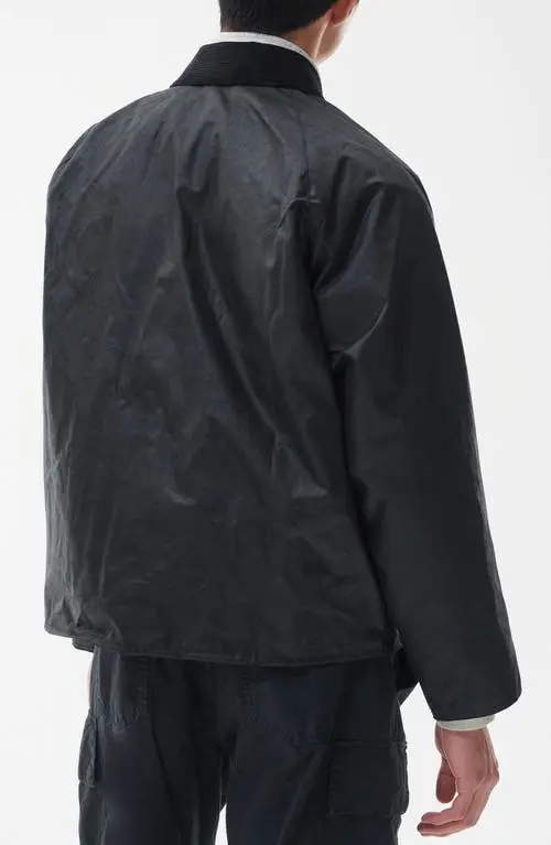 【美品】Barbour NEW TRANSPORT JACKET ブラック XL Barbour Transport Wax Jacket Black