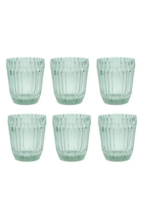 FORTESSA Archie Set Of 6 Sage Double Old Fashioned Glasses - Verde