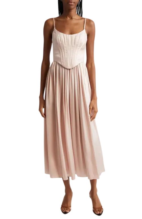 Zimmermann Silk Corset Midi Dress