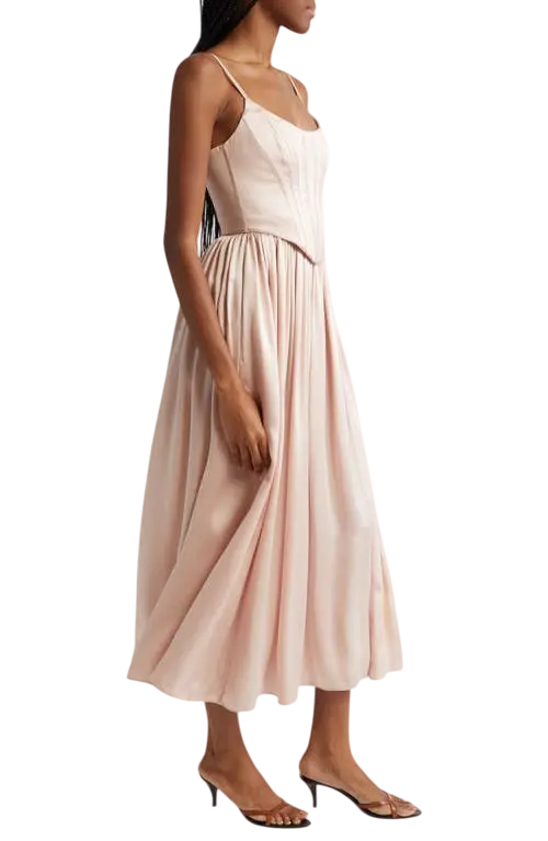 zimmermann silk corset dress Zimmermann, Petals Linen & Silk Corset Gown Wedding Dress Save 40%