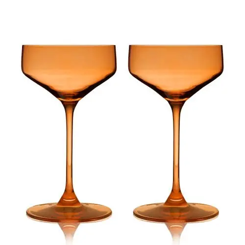 VISKI Reserve Nouveau Crystal Coupes - Orange