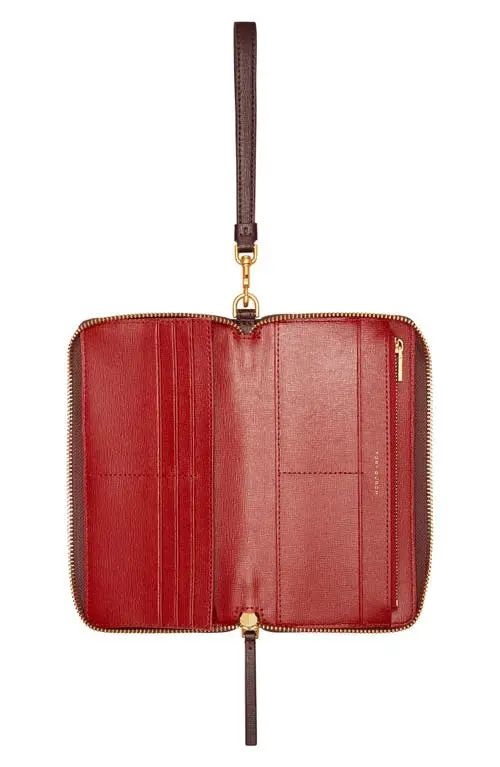 Tory Burch Robinson Continental Leather Wallet