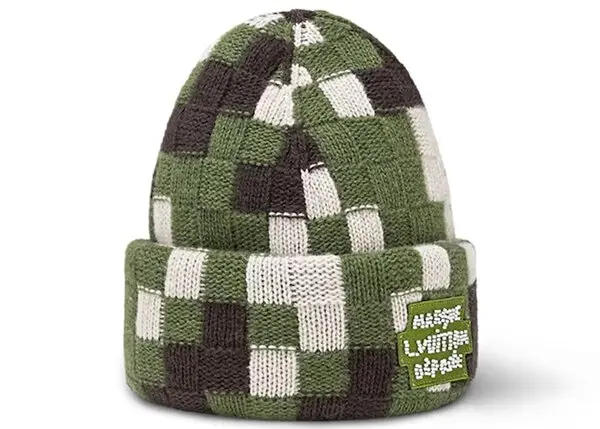 LOUIS VUITTON Damoflage Damier Beanie - Green Damoflage Damier