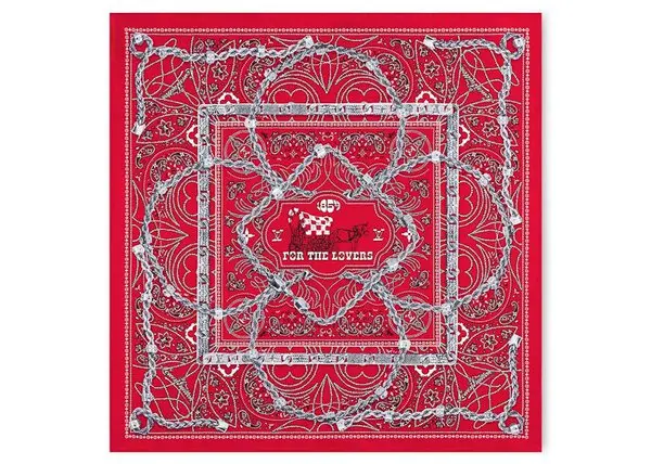 LOUIS VUITTON Rope Silk Bandana - Red