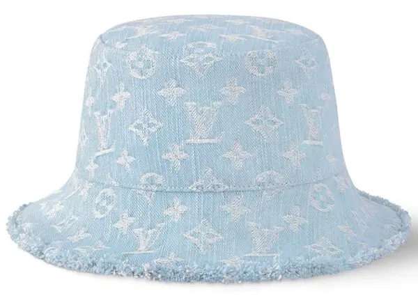 LOUIS VUITTON Monogram Denim Bucket Hat - Denim Blue