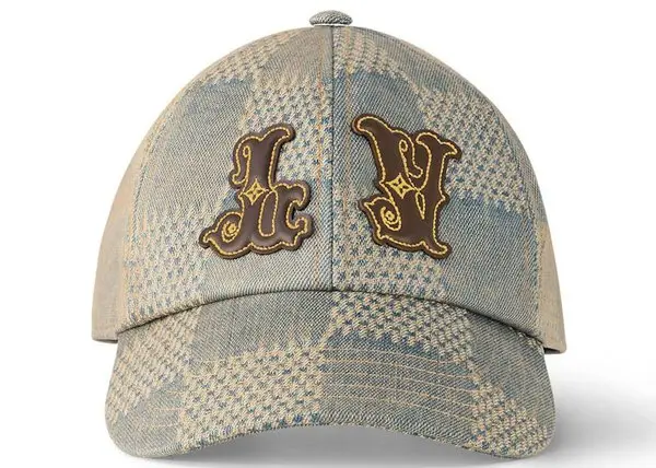 LOUIS VUITTON Washed 3d Cap - Denim Blue