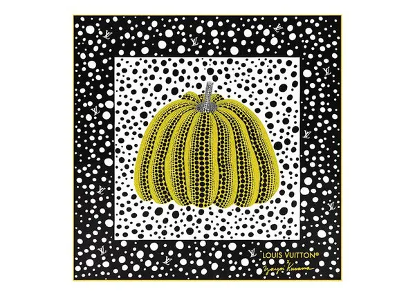 LOUIS VUITTON X Yayoi Kusama Infinity Dots Square 90 - Yellow/black