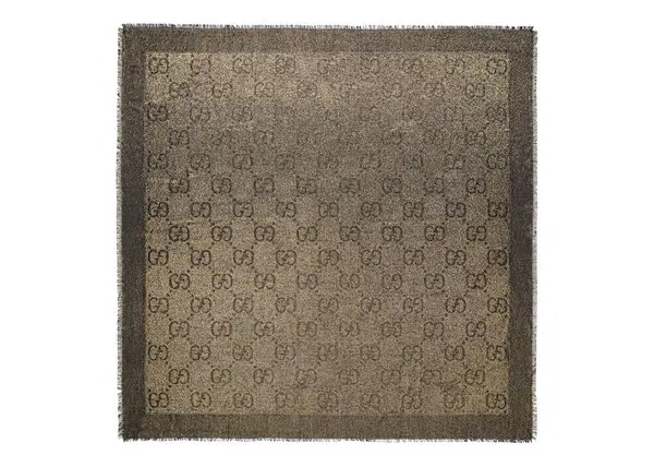 Gucci Gg Lamé Jacquard Shawl