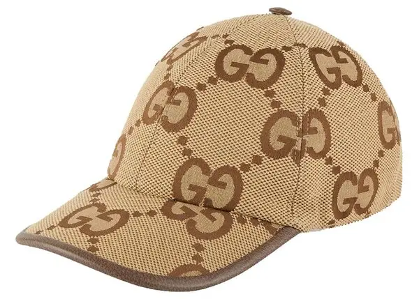 Gucci Jumbo Gg Canvas Baseball Cap - Camel/ebony