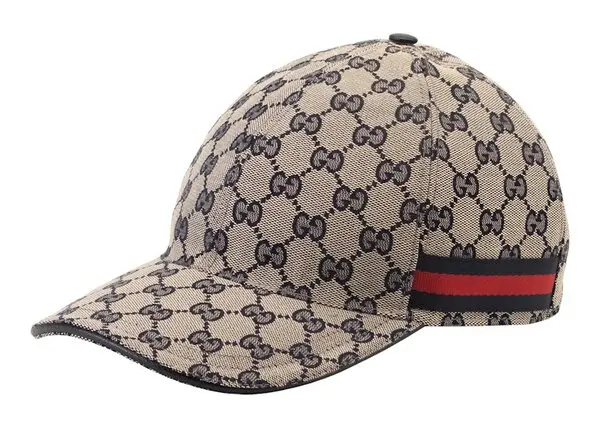 Gucci Original Gg Canvas Baseball Cap With Web - Beige/blue