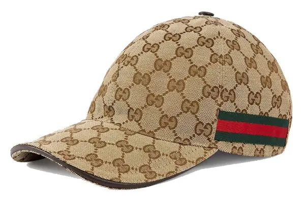 Gucci Original Gg Canvas Baseball Cap With Web - Beige/brown