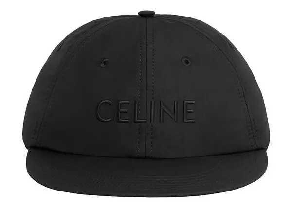 Celine Lightweight Nylon Skate Cap - Black
