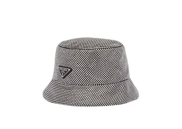 Prada Satin Bucket Hat - Crystal