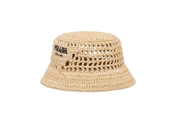 Prada Raffia Bucket Hat