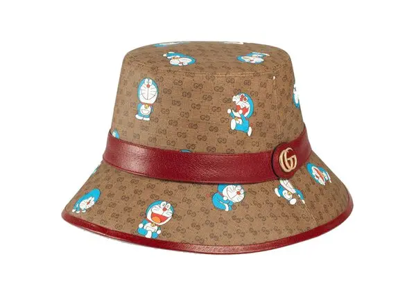 Gucci X Doraemon Bucket Hat - Ebony/beige