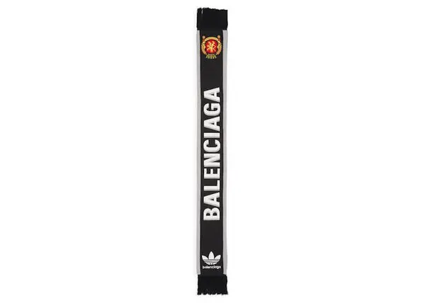 Balenciaga X Adidas Soccer Scarf - Black/white