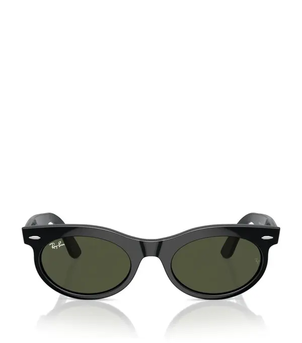 Ray-ban Wayfarer Oval Sunglasses - Black