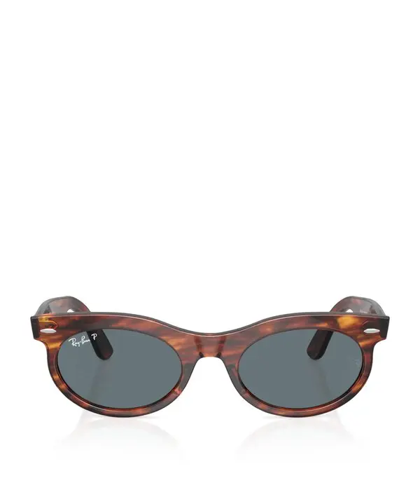 Ray-ban Wayfarer Oval Sunglasses - Brown