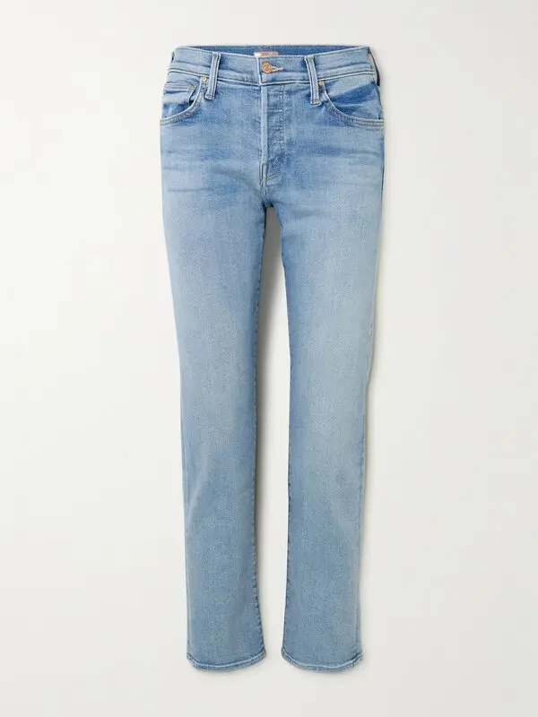 MOTHER Hiker Hover Mid-rise Straight-leg Jeans