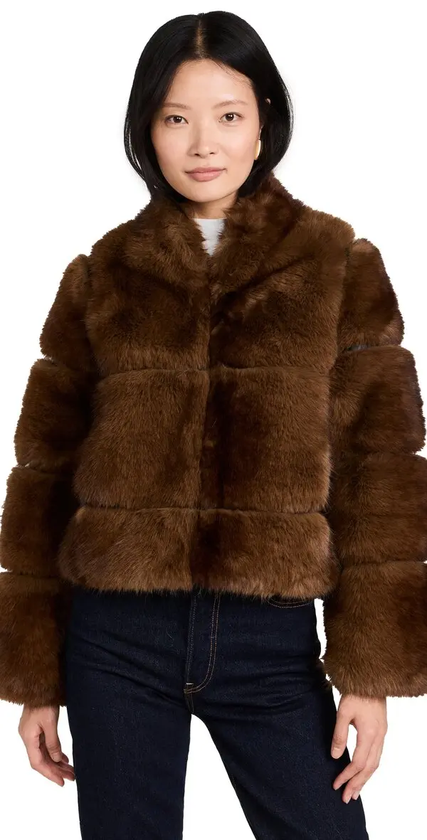 Apparis Sai Short Coat - Mink
