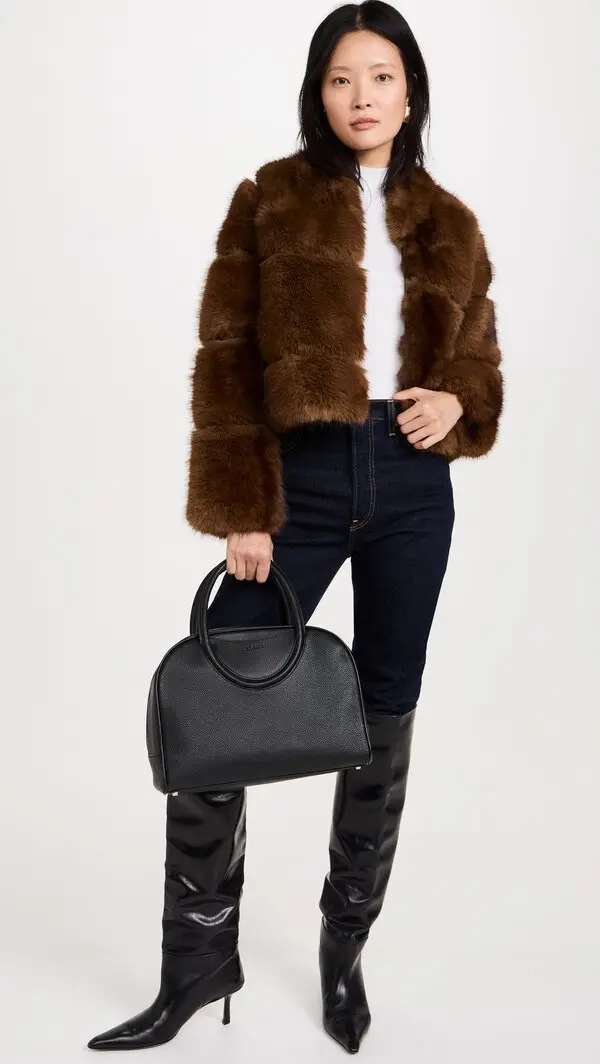 Apparis Sai Short Coat - Mink