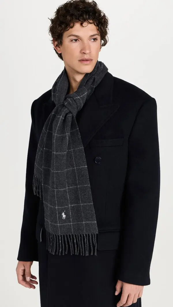 Polo Ralph Lauren Reversible Windowpane Scarf