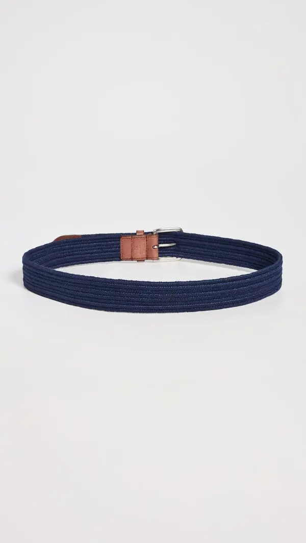 Rlx Ralph Lauren Braided Belt - Newport Navy