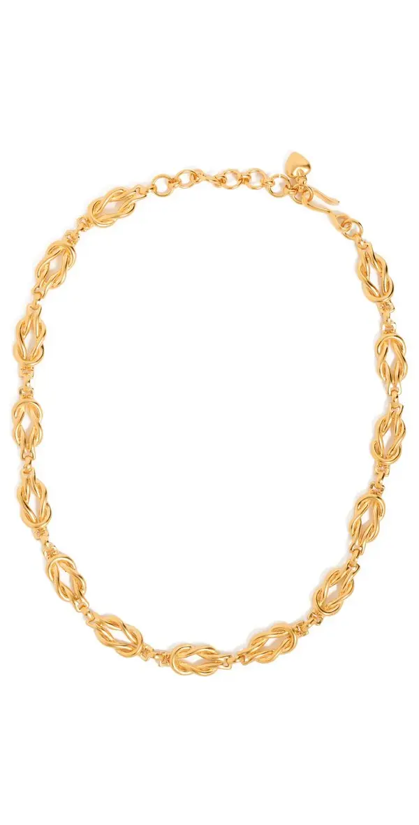 Brinker & Eliza Love Knot Necklace - Gold