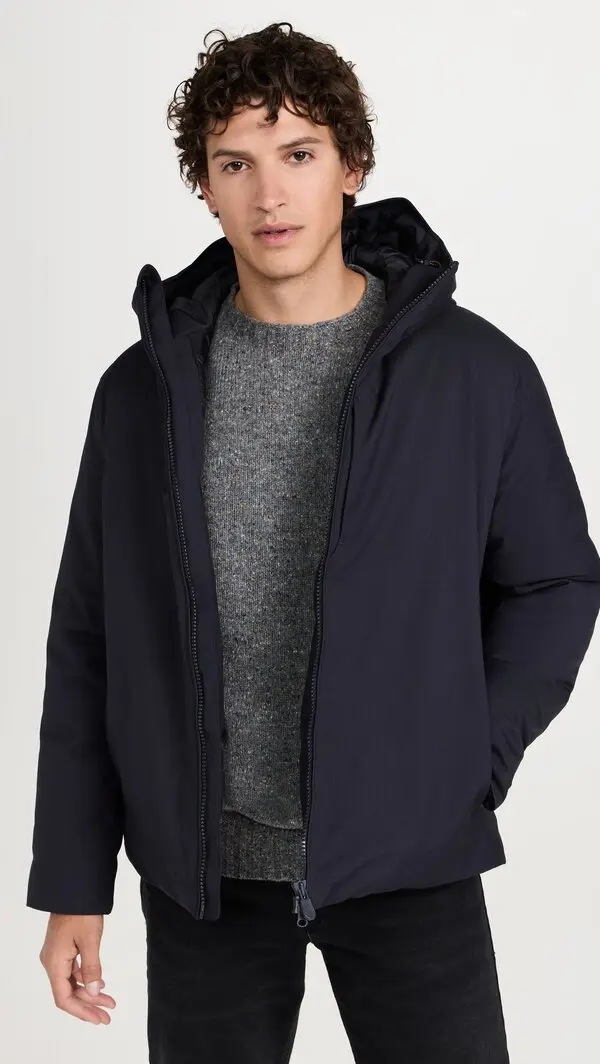 SAVE THE DUCK Barnaby Hooded Jacket - Blue Black