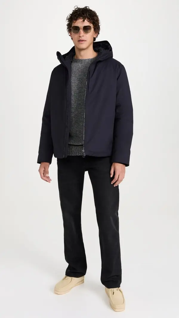 SAVE THE DUCK Barnaby Hooded Jacket - Blue Black