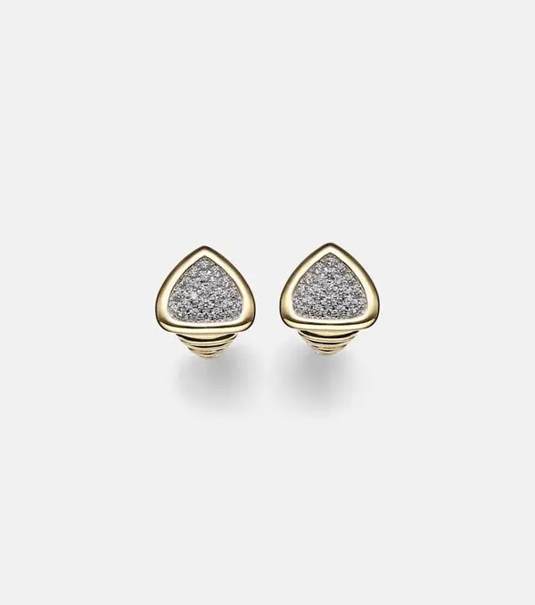 Marina B Trisola 18kt Yellow Diamond Earrings - Gold