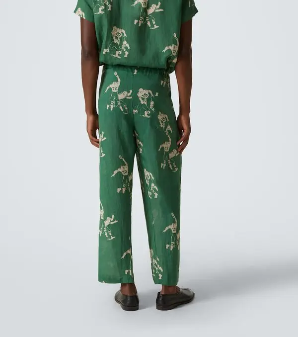 BODE Football Linen Pajama Pants