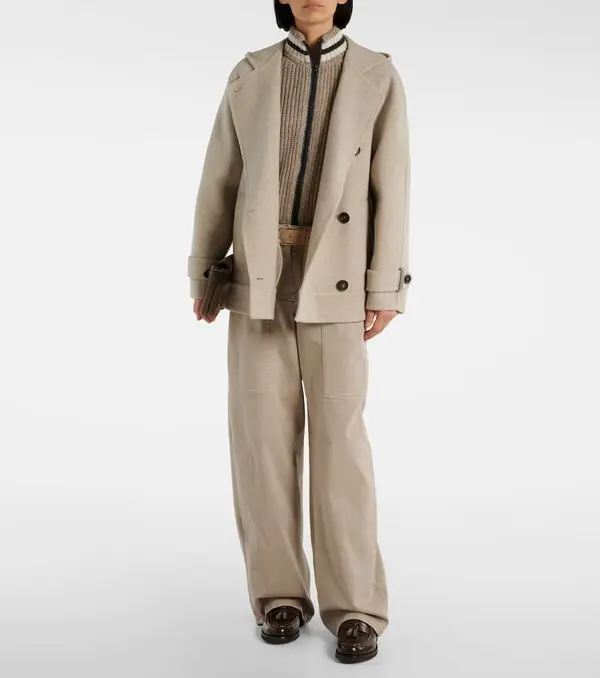 Brunello Cucinelli Wool-cashmere Double-breasted Jacket