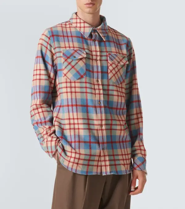GOD'S TRUE CASHMERE Al's Run Plaid Cashmere Shirt - Multicoloured