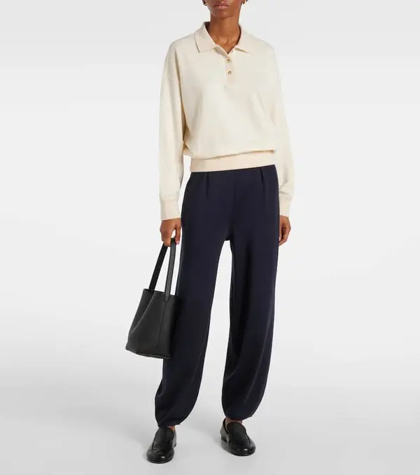 Loro Piana Cocooning Cashmere Polo Sweater