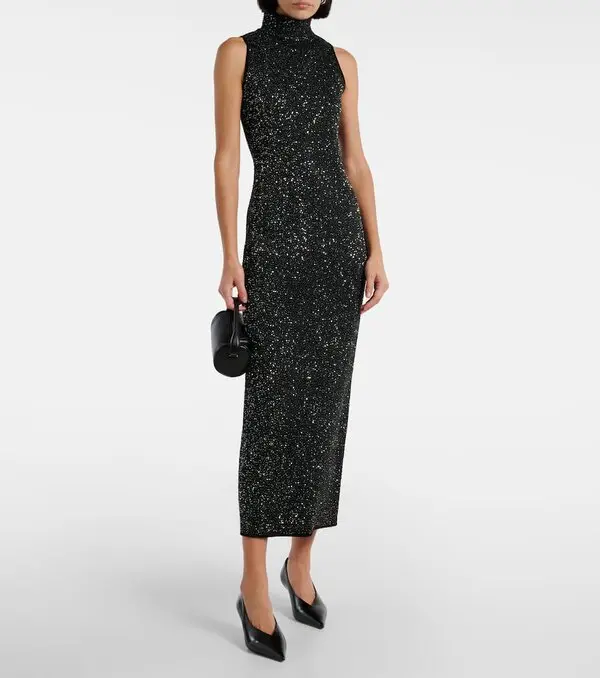 Max Mara Berlina Sequined Maxi Dress