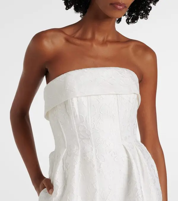 Rebecca Vallance Bridal Esther Brocade Bustier Dress