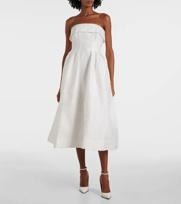 Rebecca Vallance Bridal Esther Brocade Bustier Dress