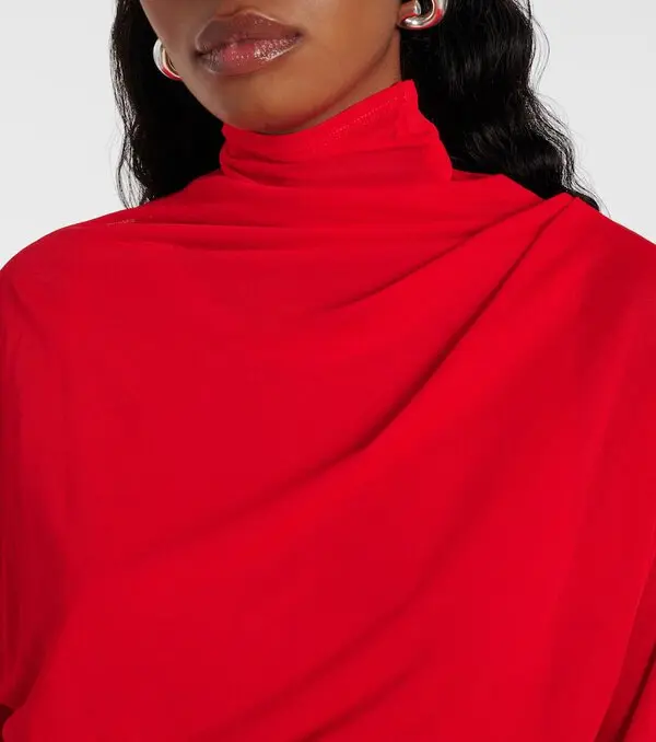 Proenza Schouler Paula Sheer Crepe Jersey Gown