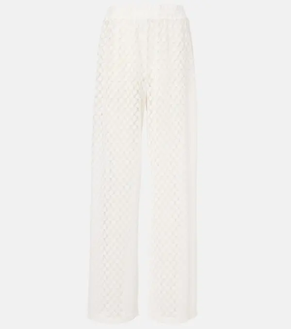 Melissa Odabash Adi High-rise Palazzo Pants - White