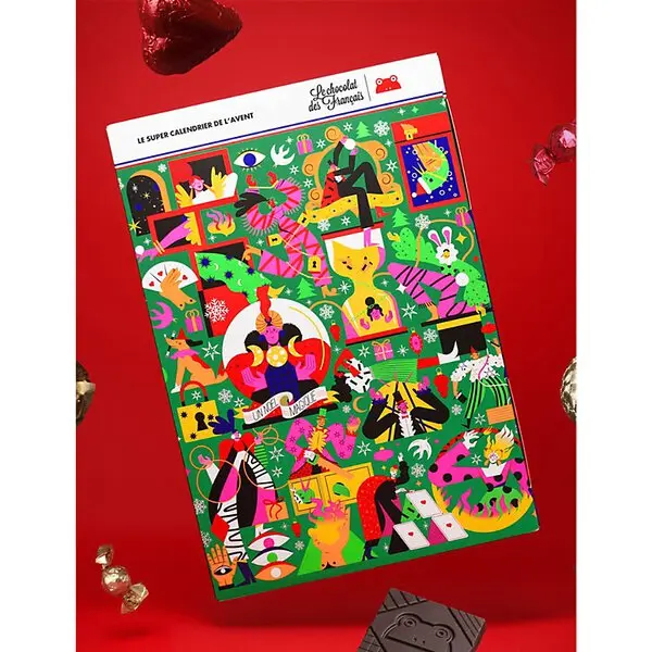 LE CHOCOLAT DES FRANCAIS Chocolate Christmas Advent Calendar 258g