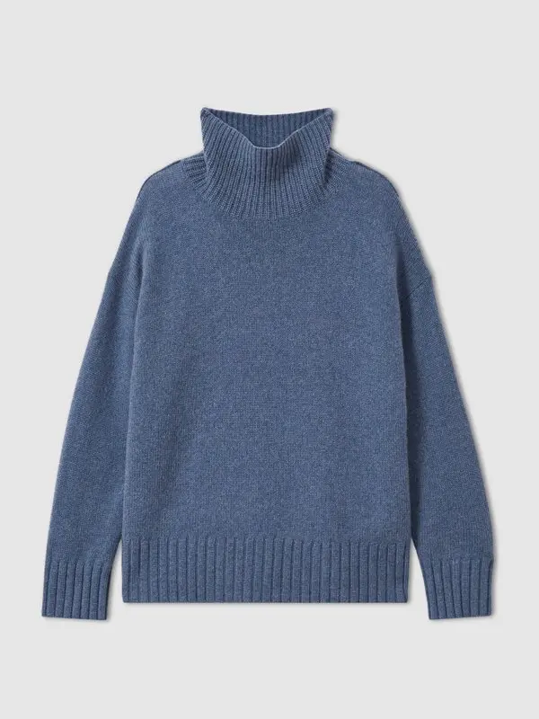 REISS Corrine 100% Cashmere Roll Neck Jumper
