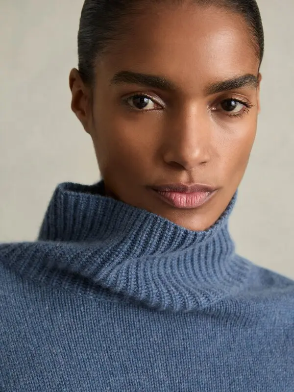 REISS Corrine 100% Cashmere Roll Neck Jumper