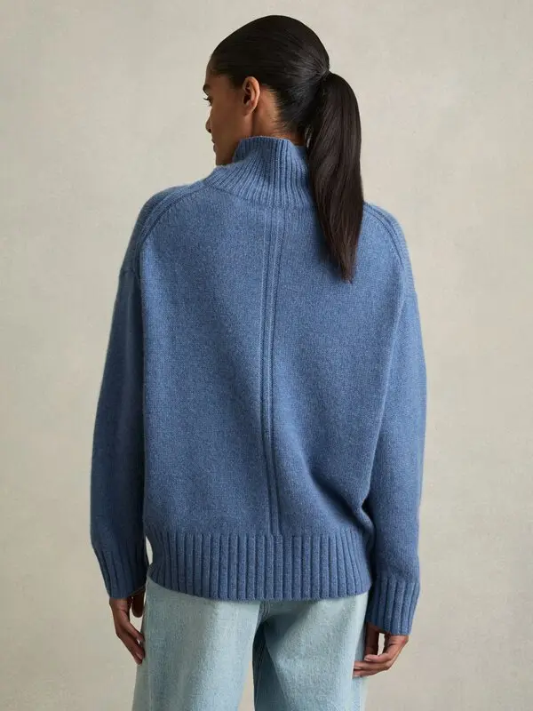 REISS Corrine 100% Cashmere Roll Neck Jumper
