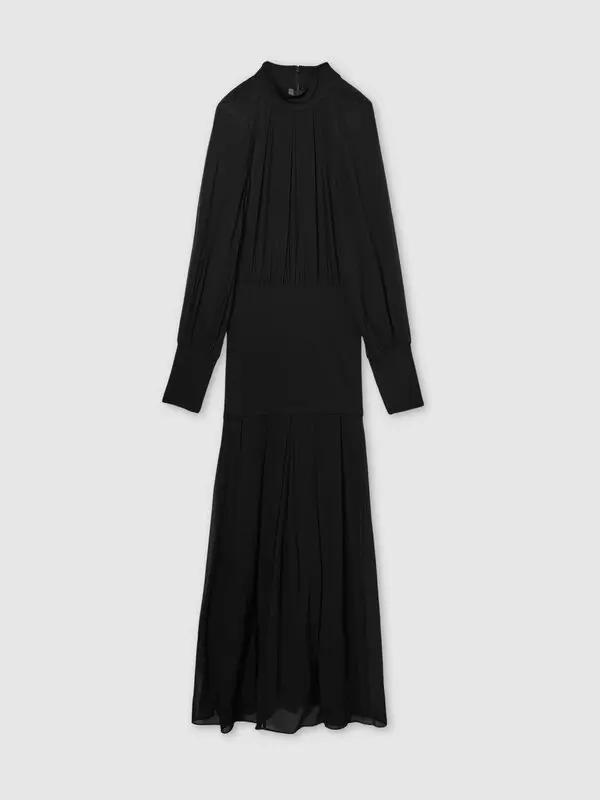 REISS Octavia Sheer Jersey Maxi Dress