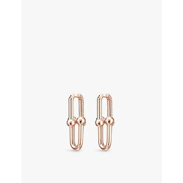 Tiffany & Co. Hardwear 18ct Rose-gold And 1.18ct Diamond Link Earrings