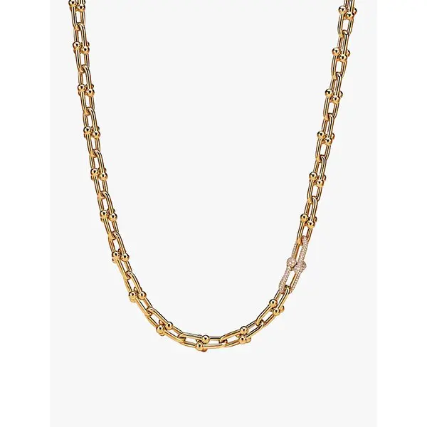 Tiffany & Co. Hardwear Diamond Link Necklace - Yellow Gold