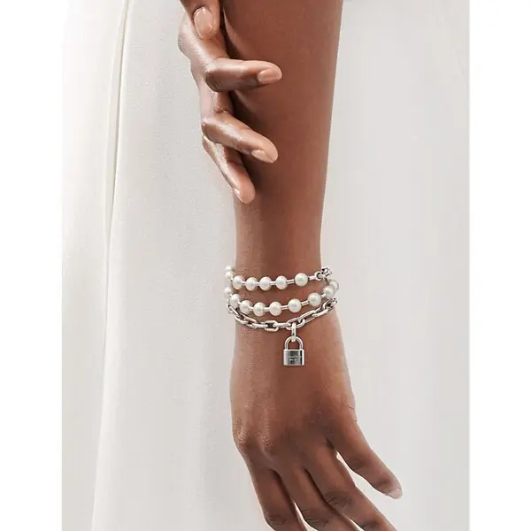 Tiffany & Co. Hardwear Pearl Lock Bracelet - Silver | Editorialist