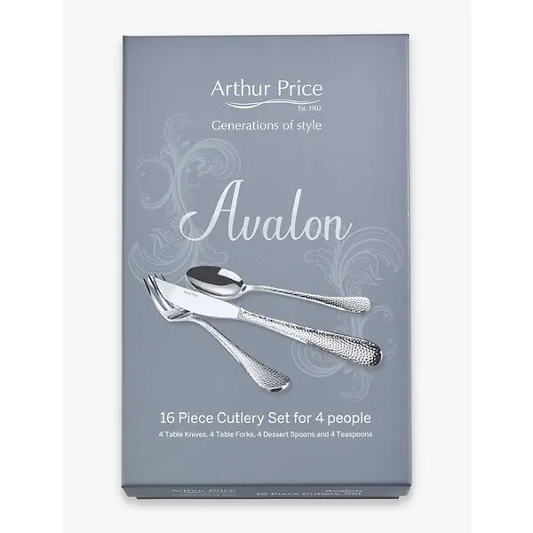 ARTHUR PRICE Avalon 16-piece Stainless-steel Cutlery Set